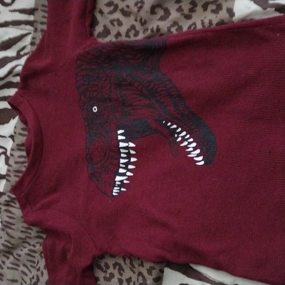 CB | Shirts & Tops | Dinosaur Head Burgundymaroon Not Red Thermal Type ...